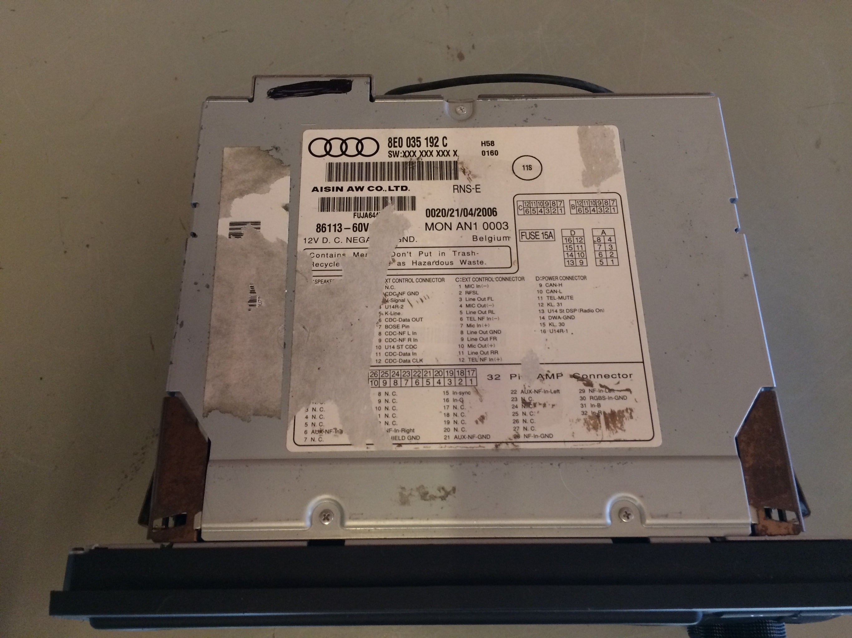 Audi RNS-E Navigation Plus- SOLGT! - HiFi-Scandinavia.dk - Vintage HiFi ...