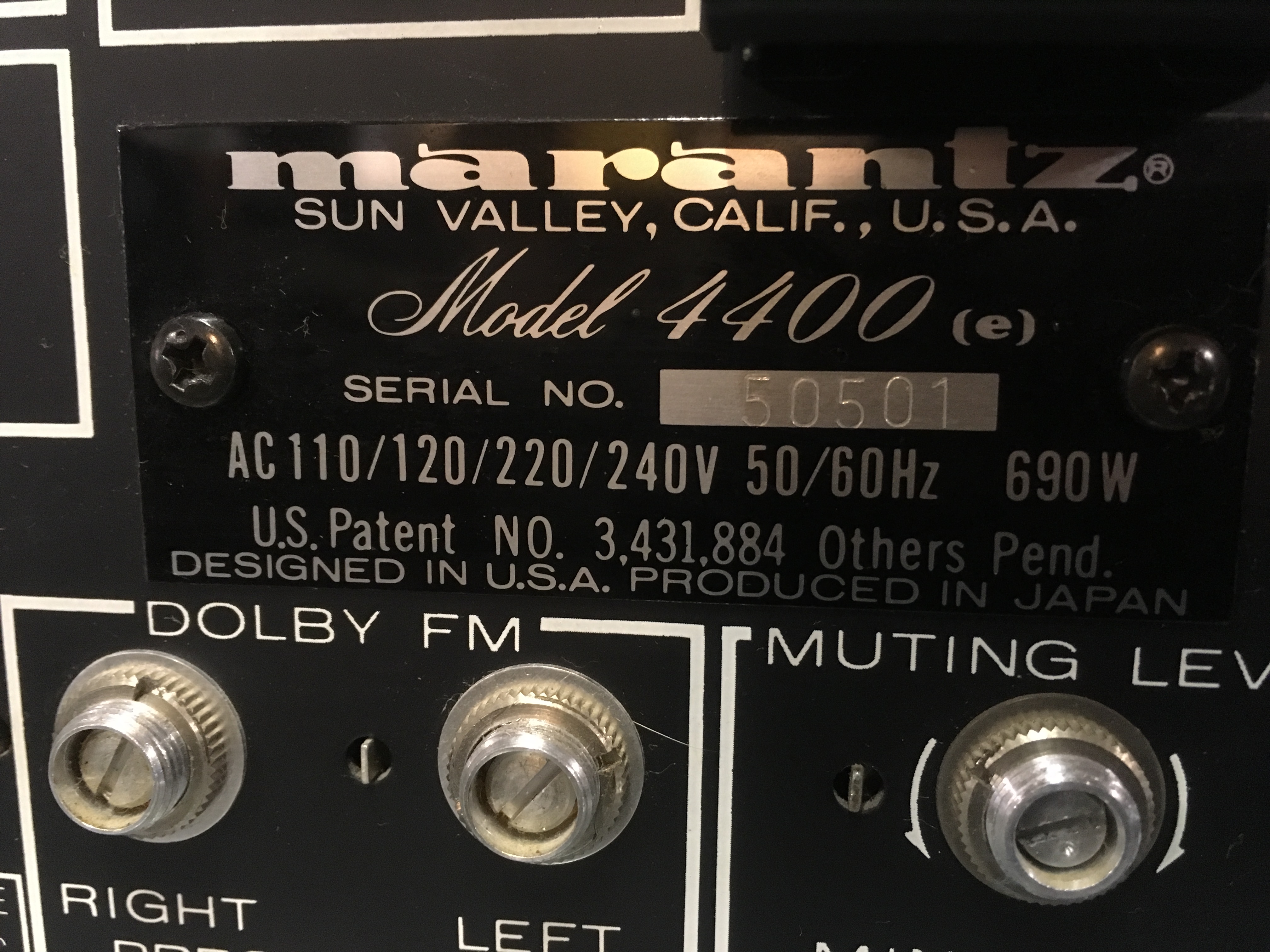 Marantz Model 4400 - Quadrofoni receiver - SOLGT! - HiFi-Scandinavia.dk ...