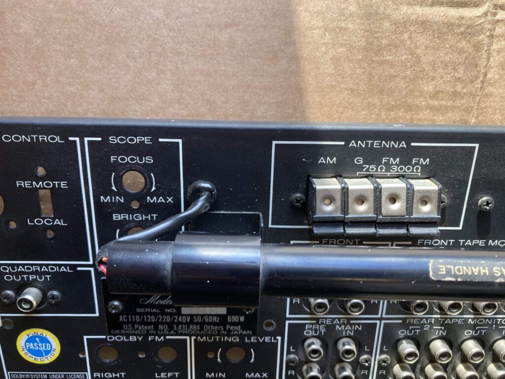 Original Marantz 4400 - Back panel / plate and more - SOLD OUT ...