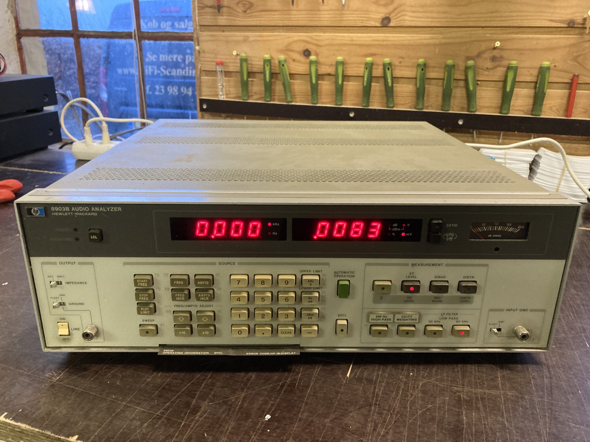 Måle-instrument HP 8903A Analyzer - SOLGT! - ♫ Vintage HiFi - Classic ...
