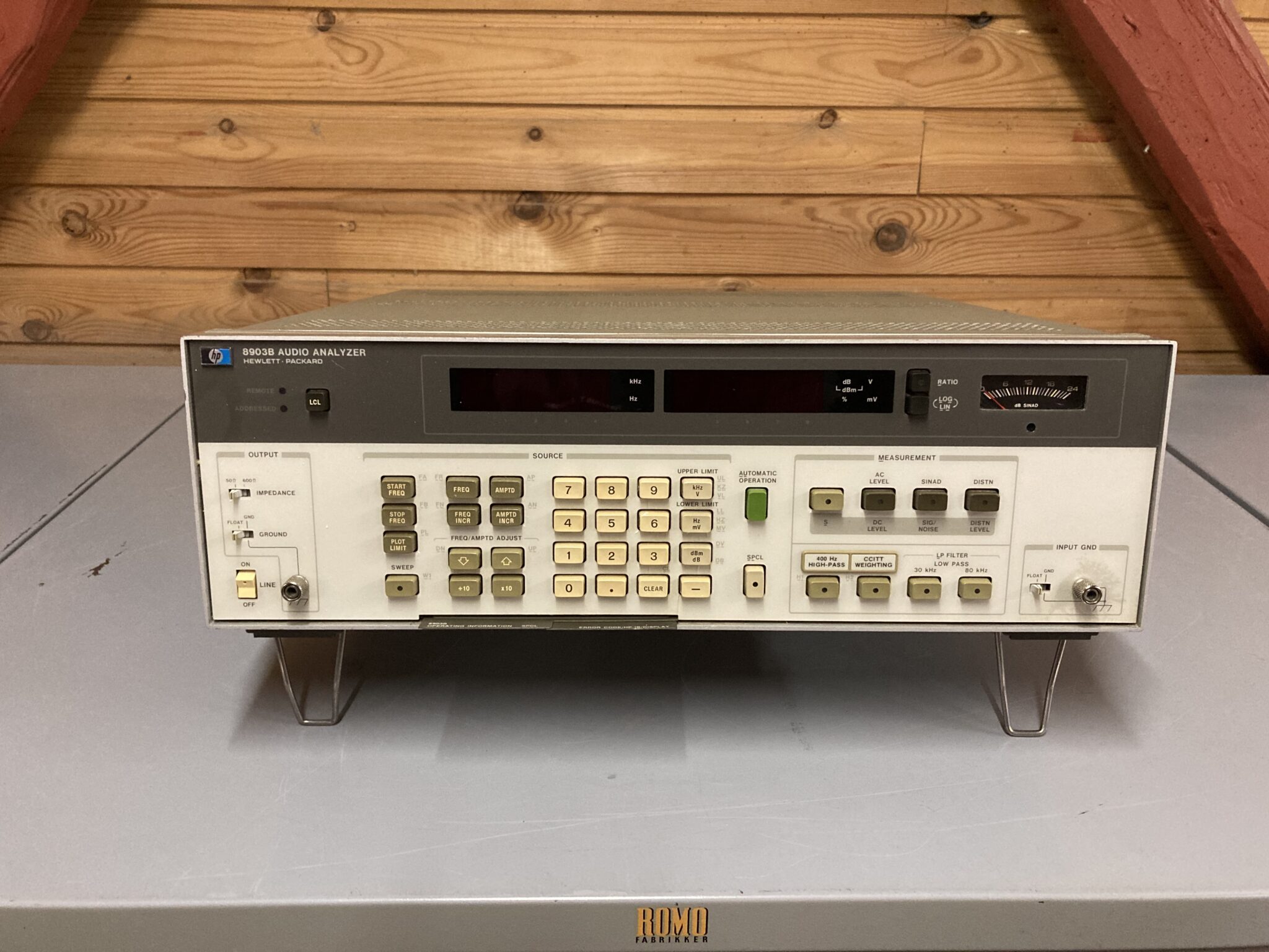 Måle-instrument HP 8903A Analyzer - SOLGT! - ♫ Vintage HiFi - Classic ...