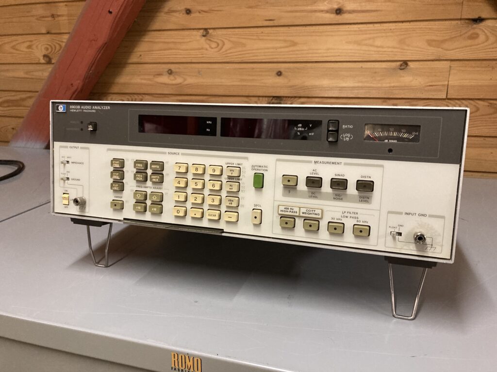 Måle-instrument HP 8903A Analyzer - SOLGT! - ♫ Vintage HiFi Webshop - Pioneer, Sansui, Marantz ...