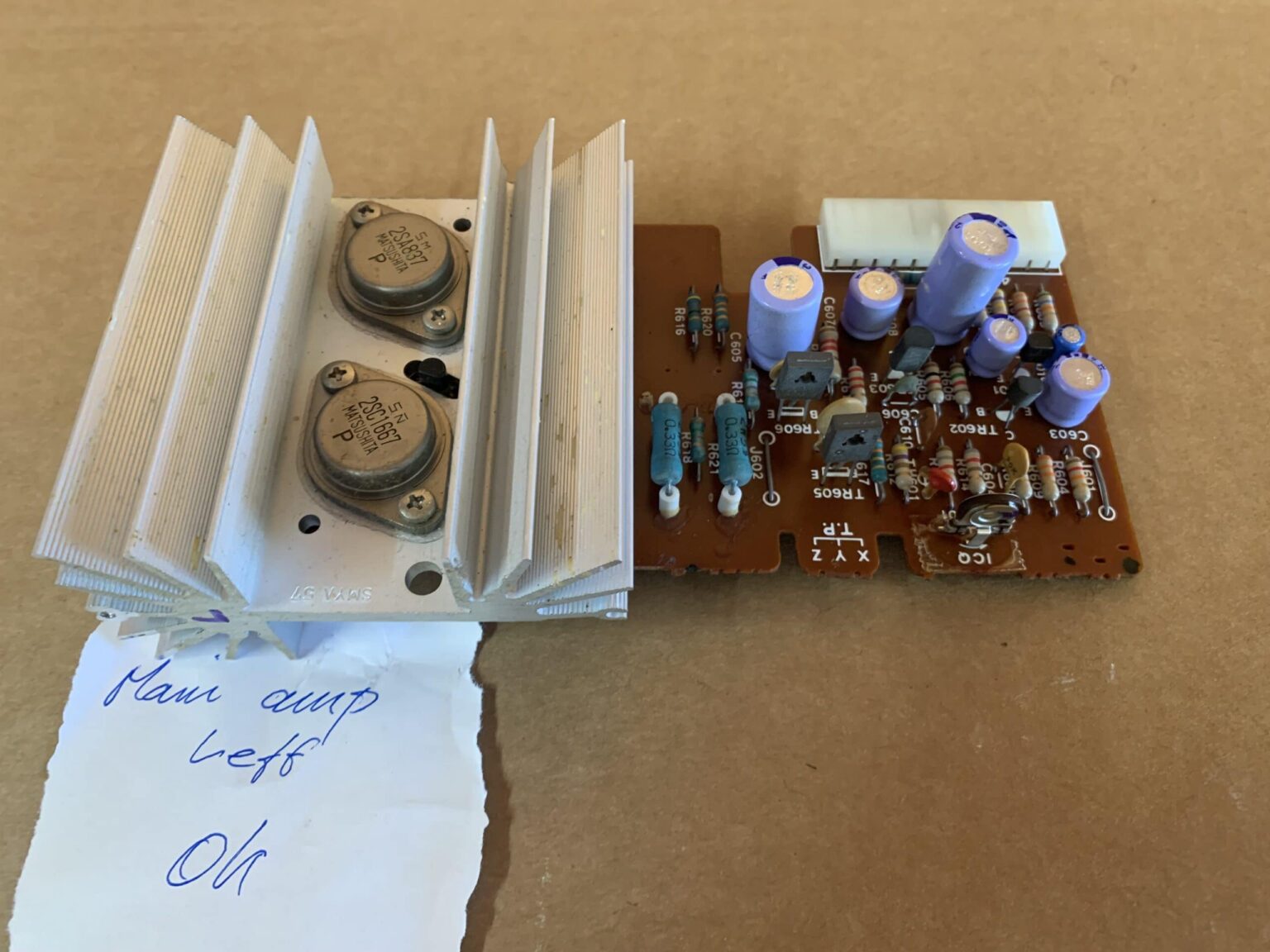 Original Technics SA-5350 – Main Amp - Left side - Tested ok ...