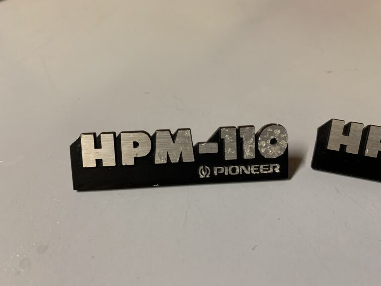 Original Pioneer HPM-110 Decals/Badges - ♫ Vintage HiFi Webshop ...