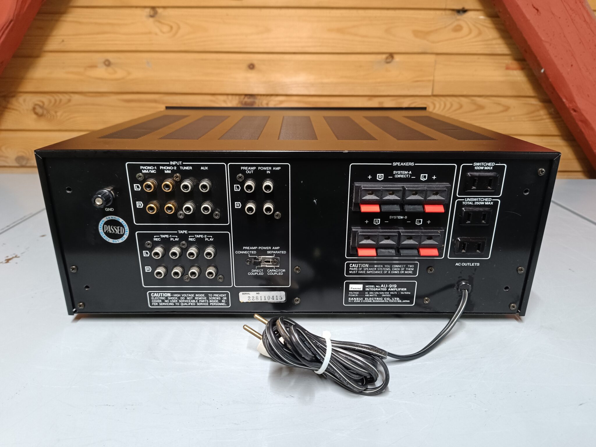 SANSUI AU-919 - 50 HOUR REFURBISHED! - SOLGT! - ♫ Vintage HiFi Webshop ...