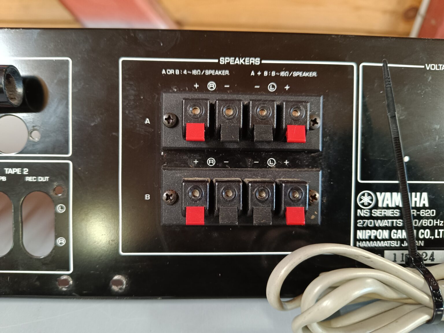 Original Yamaha CR-620 – Back plate - ♫ Vintage HiFi Webshop - Pioneer ...