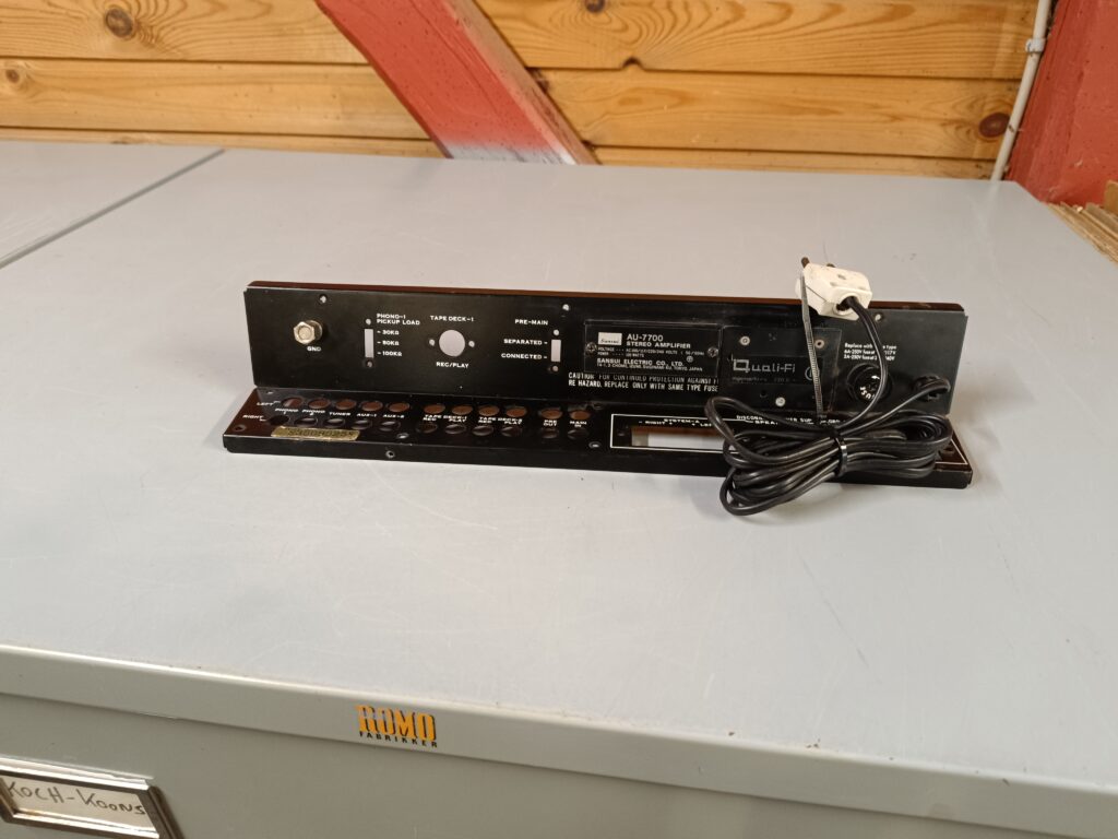 Original Sansui AU-7700 - Back Plate / Back Panel - ♫ Vintage HiFi ...