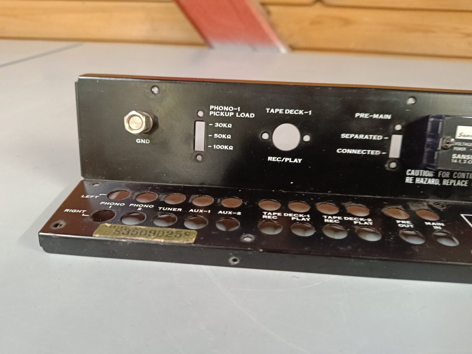 Original Sansui AU-7700 - Back Plate / Back Panel - ♫ Vintage HiFi ...