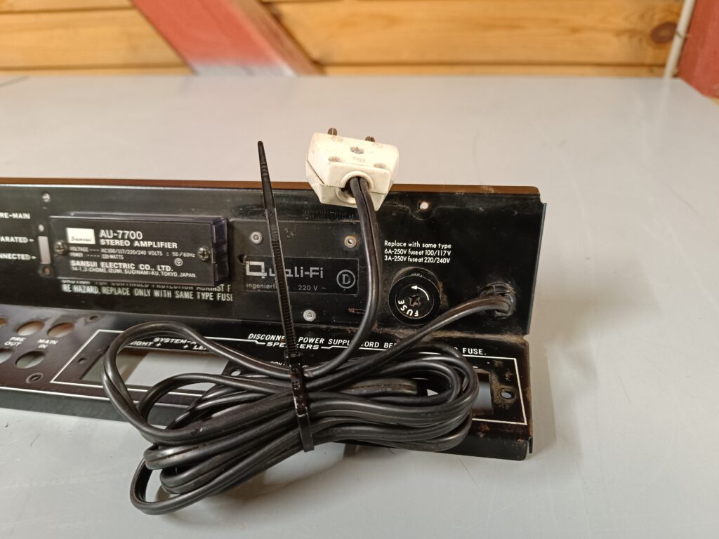 Original Sansui AU-7700 - Back Plate / Back Panel - ♫ Vintage HiFi ...