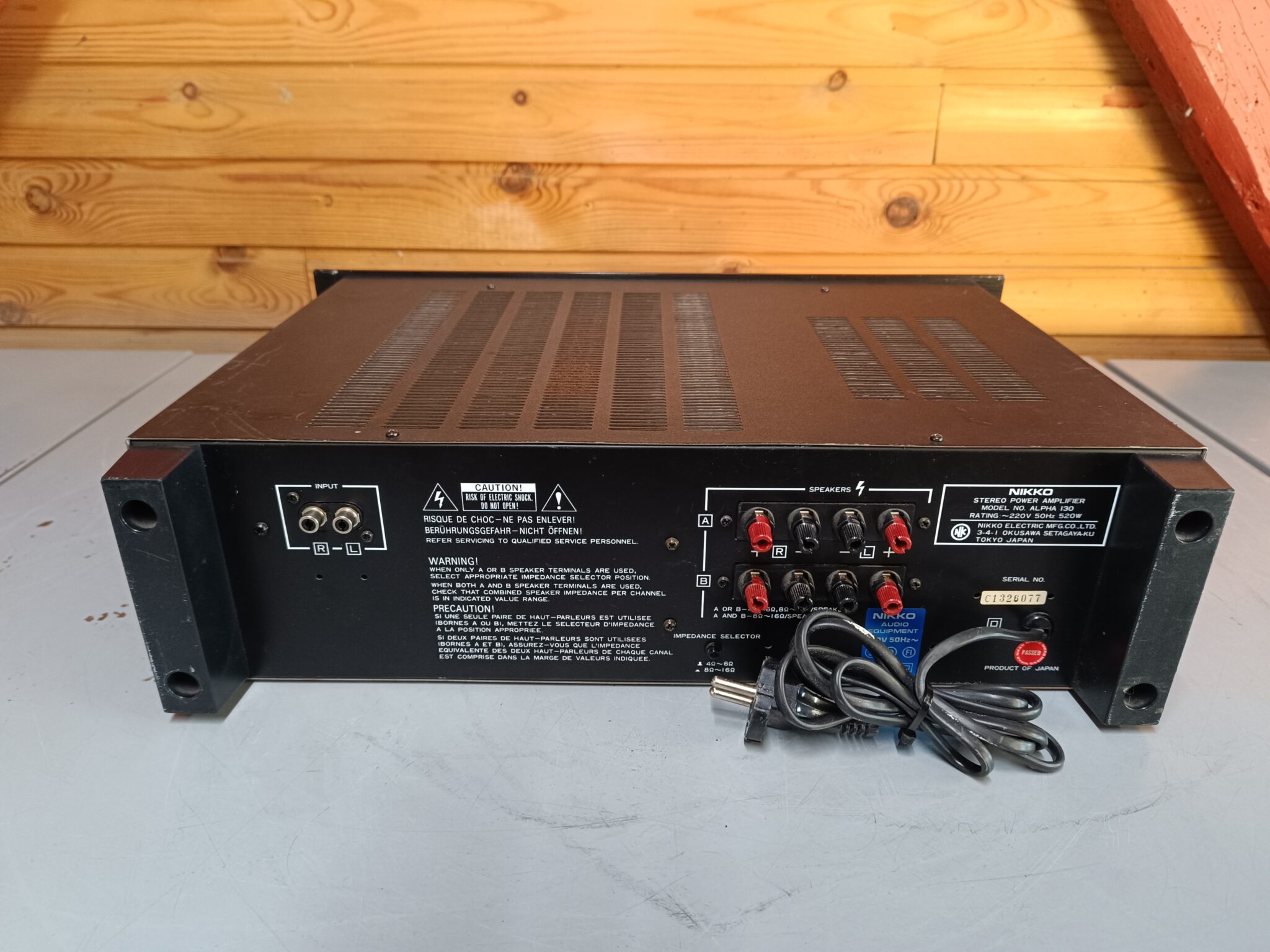 Nikko Alpha 130 - Kraftfuld vintage effektforstærker - NYSERVICERET ...