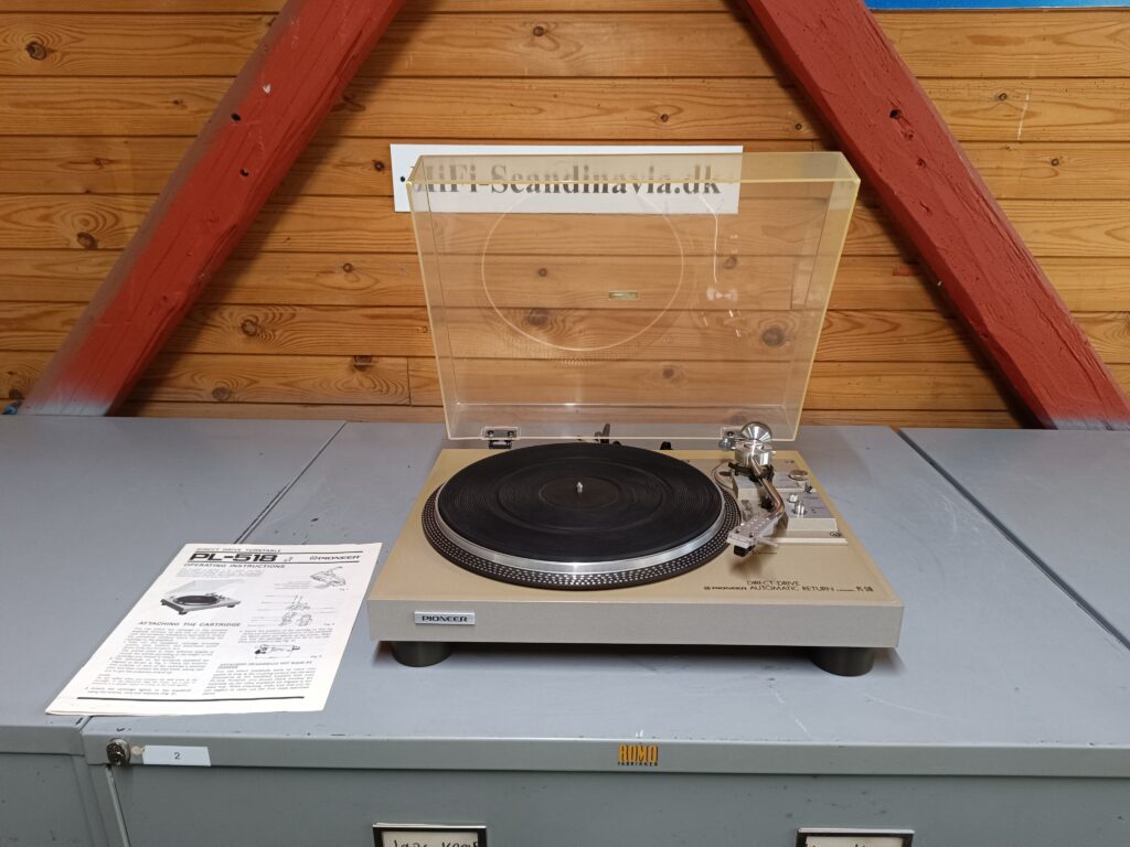 Pioneer PL-518 vintage pladespiller - 1 ejers i flot og org. stand ...