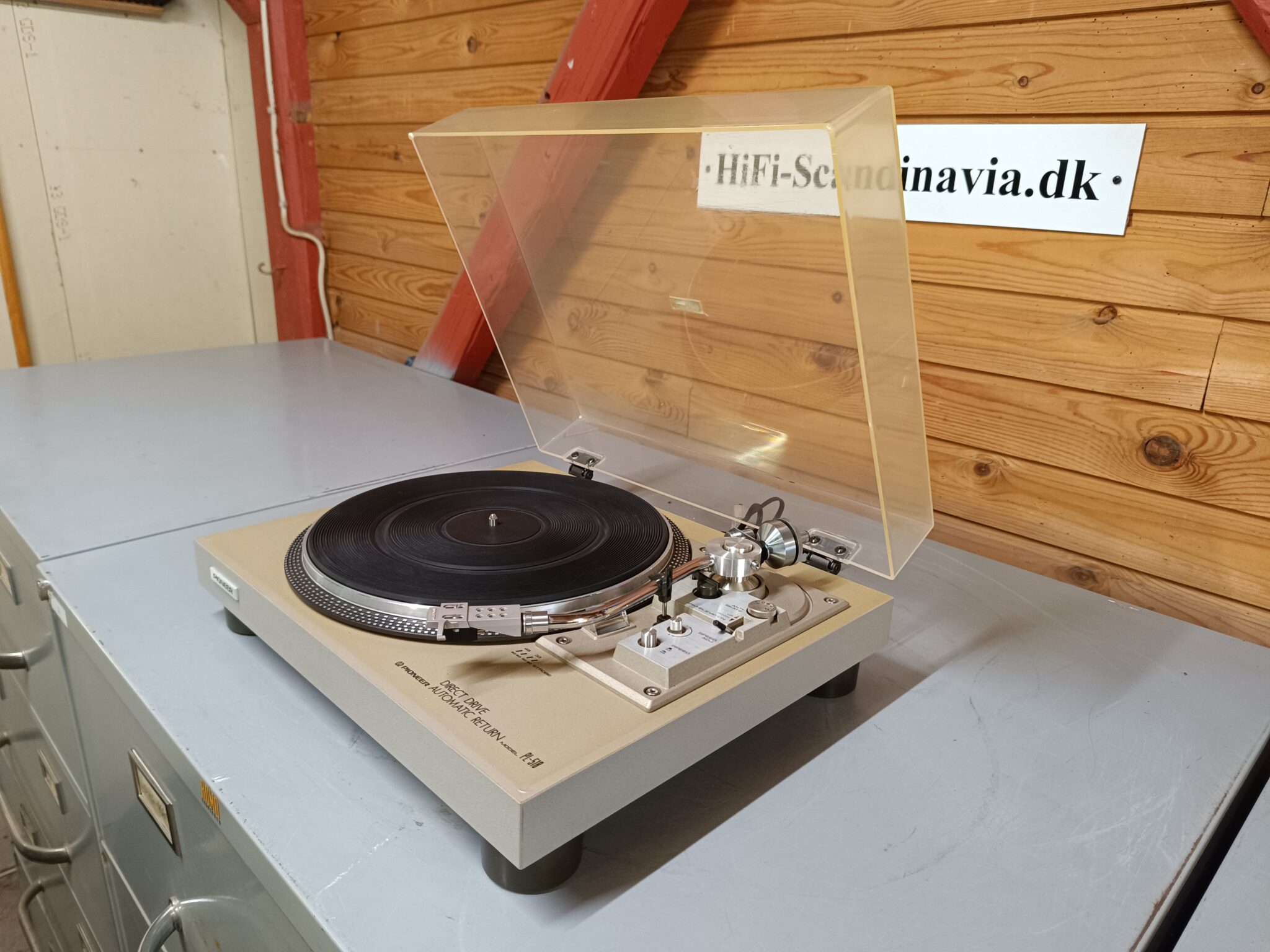Pioneer PL-518 vintage pladespiller - 1 ejers i flot og org. stand ...