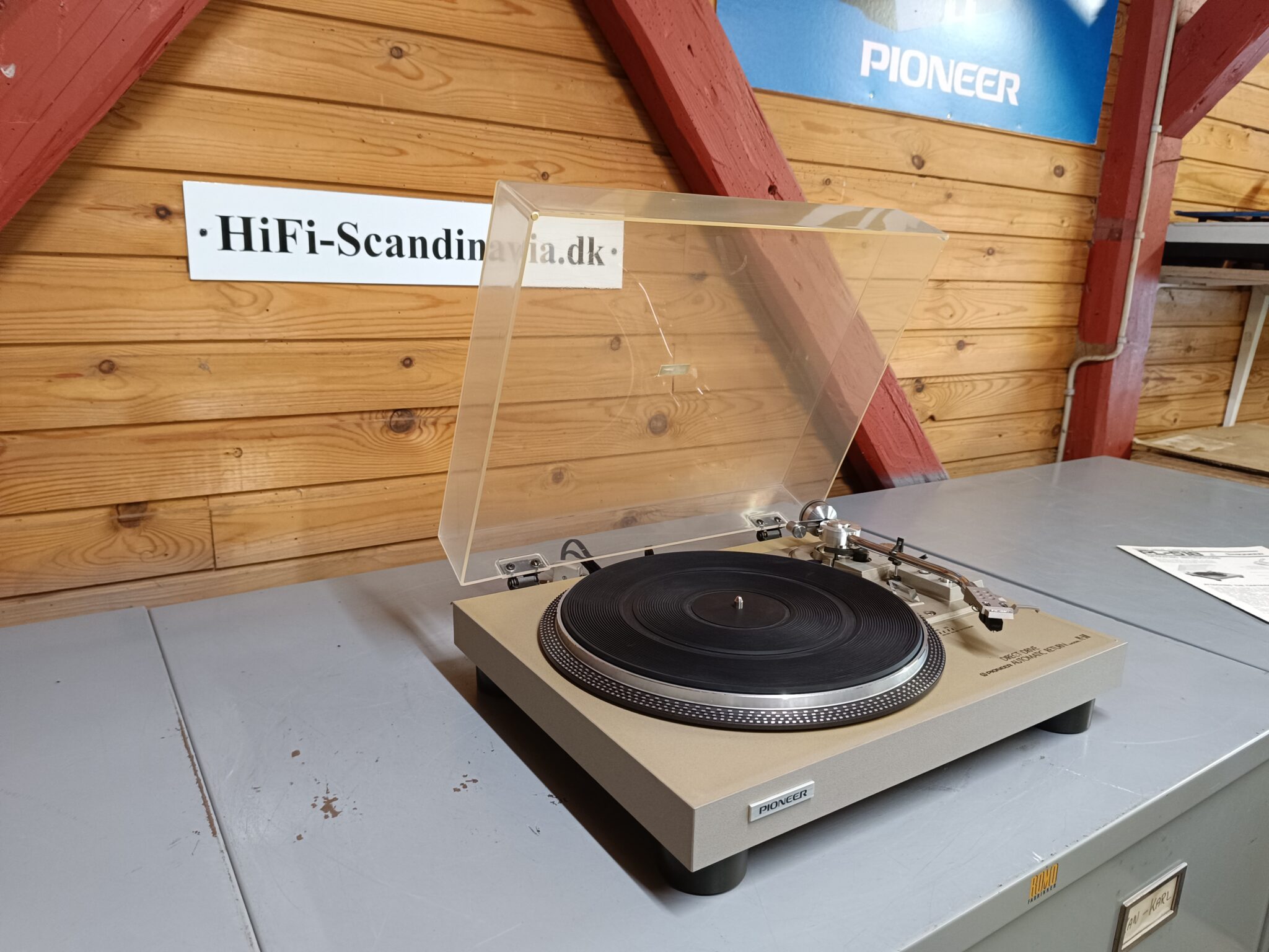 Pioneer PL-518 vintage pladespiller - 1 ejers i flot og org. stand ...